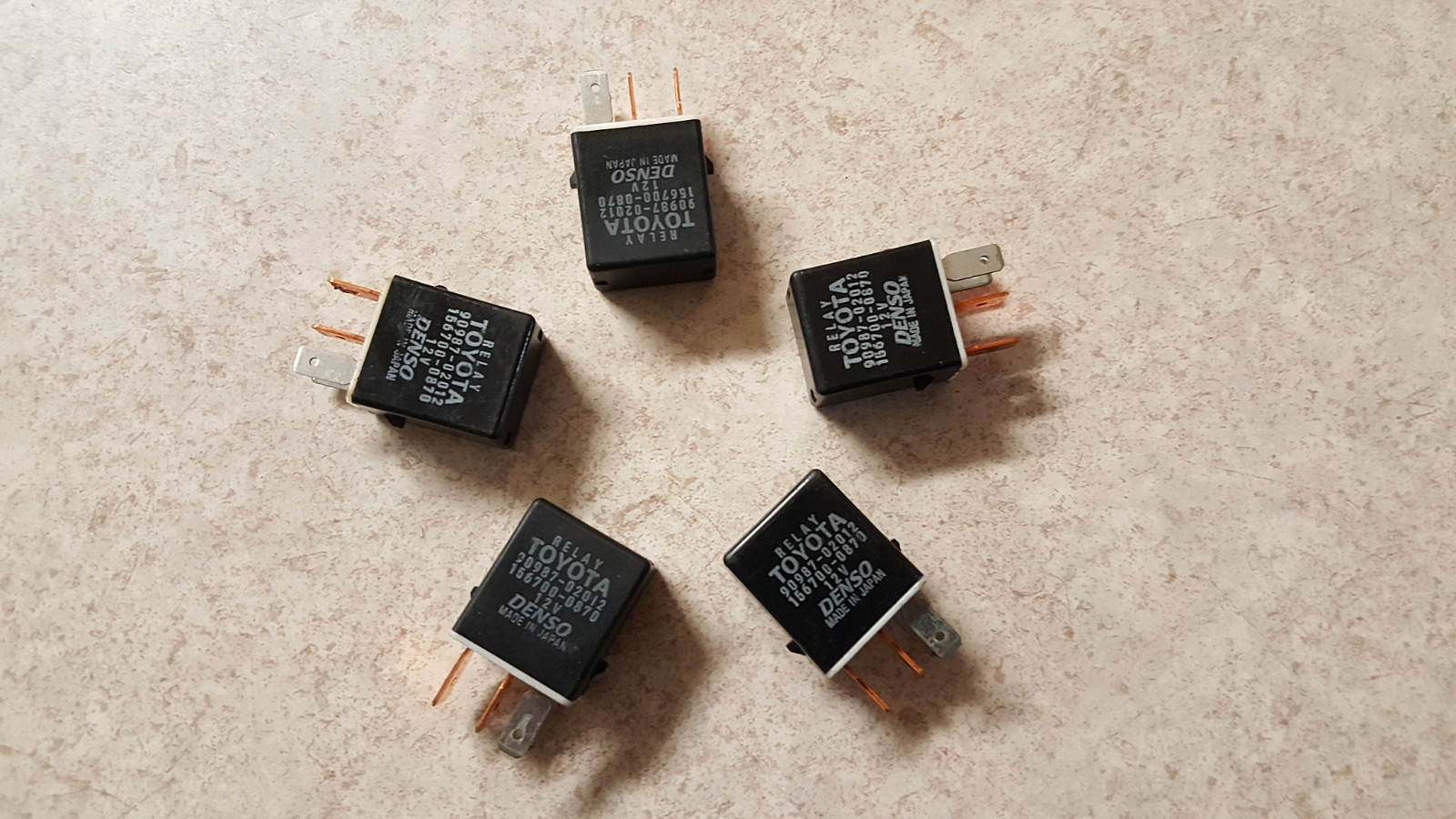 TOYOTA LEXUS RELAY 90987-02012 156700-0870 90084-98031 9008498031 (qty5 ...