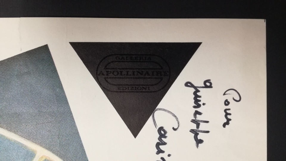 Andre Verdet Manifesto con dedica e disegno Saint Paul de Vence Picasso ...