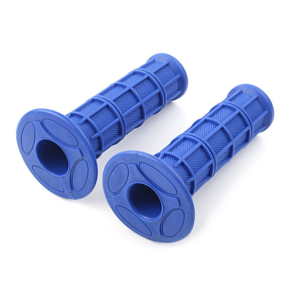 Soft Rubber 7/8" Blue Pro Hand Grips Throttle Handle Bar ATV MX Dirt ...