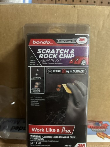 Bondo 3M Scratches And Rock Chip Repair Kit Paintable Non-Shrinking ...
