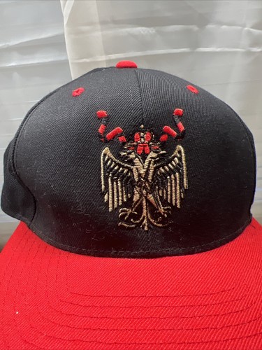 RUMPLE MINZ The Classic Wool Blend Black & Red Snapback OSFA Hat - NEW ...