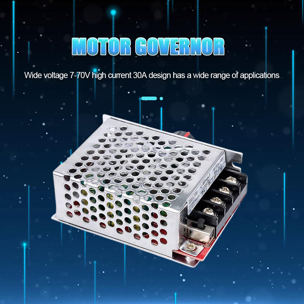 7-70V Brush Motor Governor 30A Motor Electronic Controller Run/Stop ...