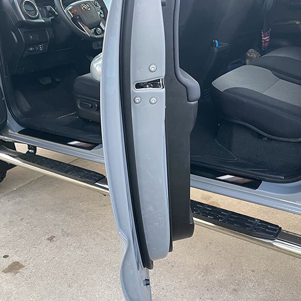 For Toyota Car Door Plate Sill Scuff Cover Gray white Decal Sticker ...