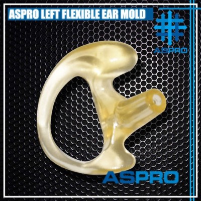 LEFT LARGE FLESH FLEXIBLE SEMI CUSTOM EAR MOLD INSERT SOFT RUBBER GEL ...