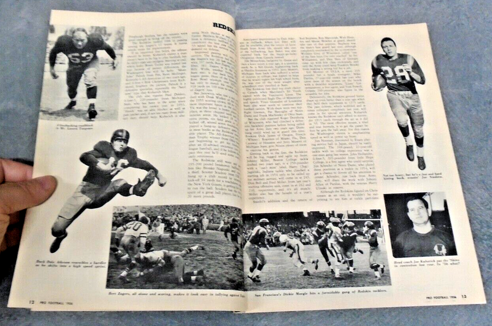 1956 PRO FOOTBALL ALL-STARS MAGAZINE BROWNS, BEARS, NYG COLTS HEADLINE ...