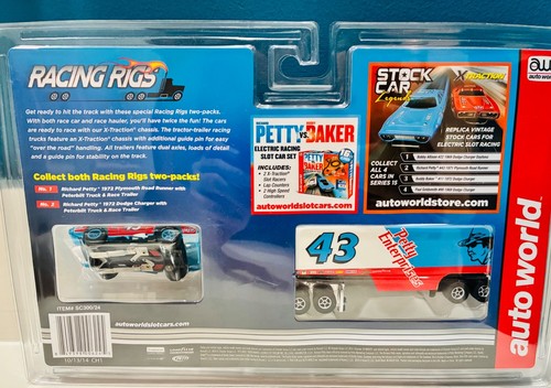 Auto World Racing Rigs Richard Petty 43 Slot Truck and Car Aurora AFX ...