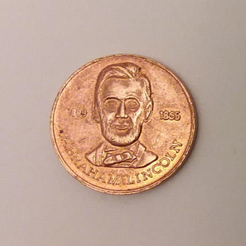 Abraham Lincoln Peace Unity Freedom Souvenir Coin Token 20mm | eBay