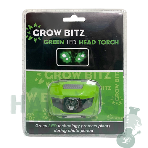 Grow Bitz Green LED Head Torch Hydroponics Green Light Torch Grow Room ...