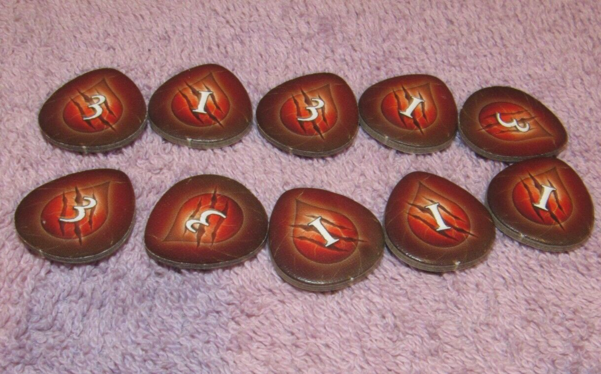 Warhammer The Adventure Card Game Parts Pieces : 10 Wound Tokens | eBay
