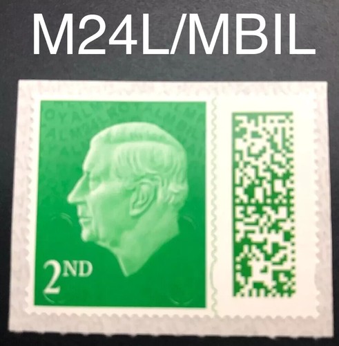 NEW~1 x GB 2024~KCIII~Barcoded~2nd~MBIL~M24L~ex Business Sheet~MNH~UK ...