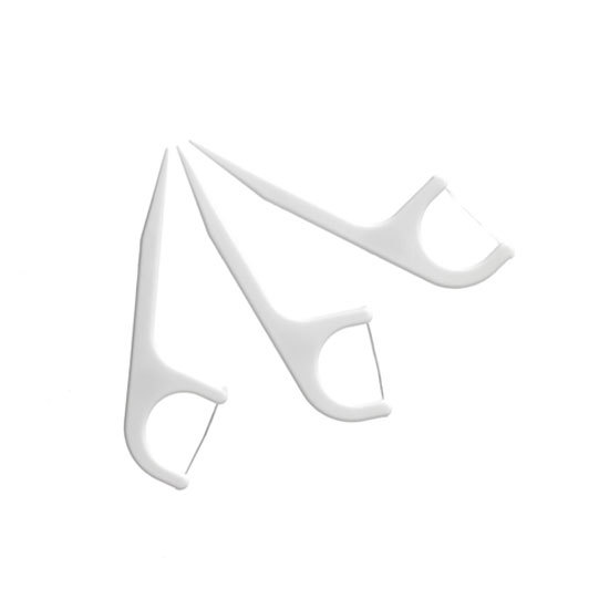 75 Floss Picks Waxed Nylon Thread Gums and Teeth Dental Flosser Oral ...