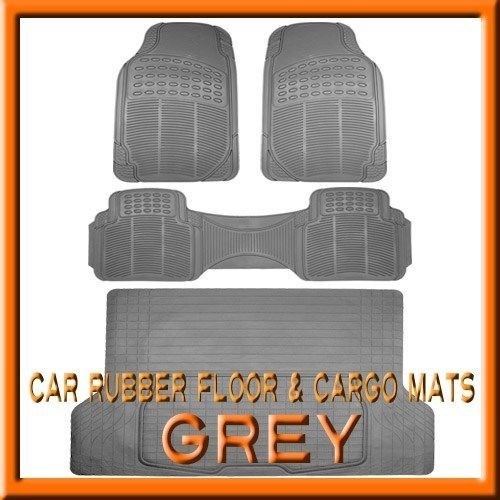 Fits 3PC Pontiac Torrent Premium Grey Rubber Mats & 1PC Cargo Trunk ...