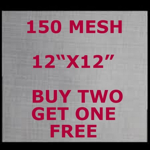 150 mesh 12"x12" Stainless Steel Wire Mesh 304 Grade Particle Filter ...