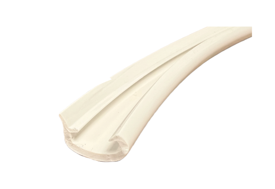 25 Ft. 3/4" Bone with LEG Vinyl Trim Flexible Screw Cover Fits 3/4 ...