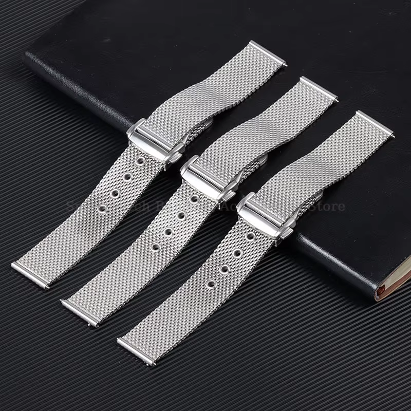20Mm 22Mm Milanese Mesh Steel Strap for Omega Seamaster 007 Universal ...