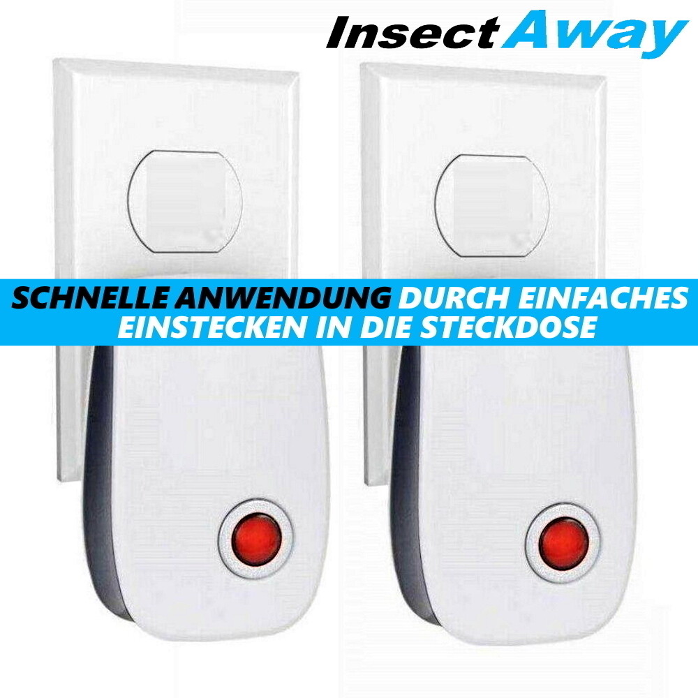 InsectAway Ultraschall Anti Mäuse Spinnen Mücken Stecker ...