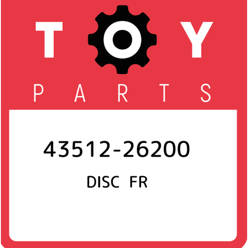 43512-26200 Toyota Disc fr 4351226200, New Genuine OEM Part | eBay