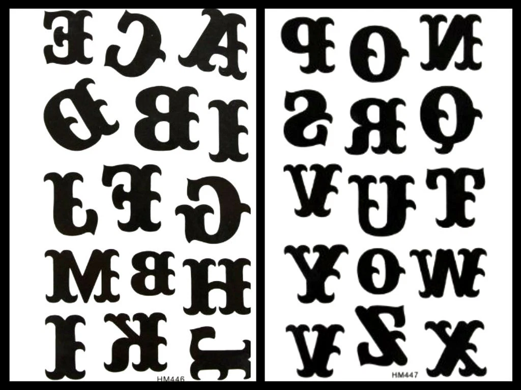 Celtic Alphabet Tattoos