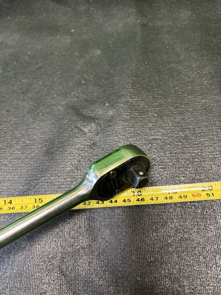 snap-on tools 3/8" drive ratchet long handle orange soft grip fixed ...