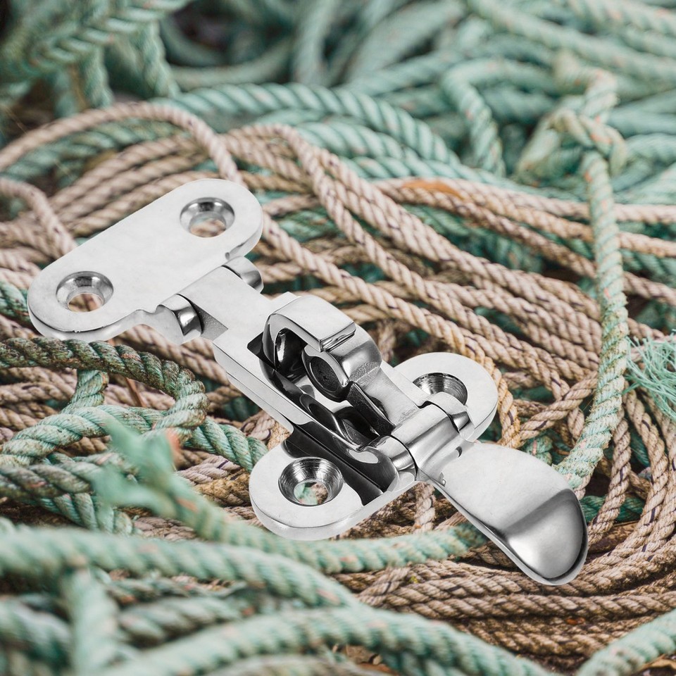 2pcs Hasp Safety Lock Stainless Steel Cabin Lock Latch Hasp for Marine ...