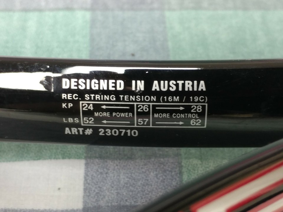 HEAD TENNIS RACQUET Racket Graphite-Tech Graphite Fusion XTRALONG ...