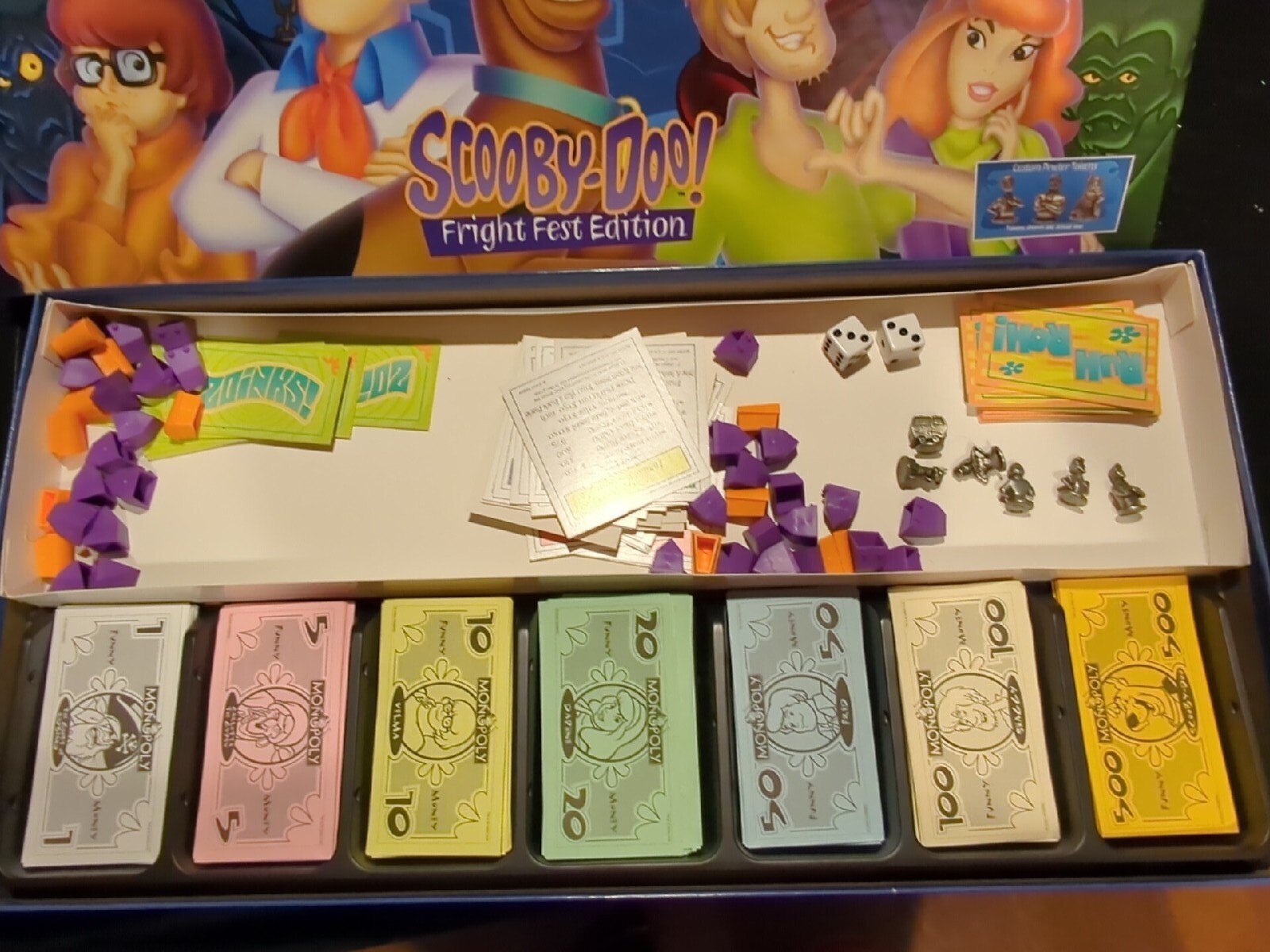 Monopoly Scooby-Doo Fright Fest Edition Board Game 2000 USAopoly | eBay