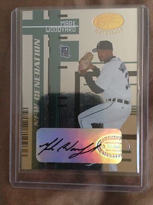 MARK WOODYARD 2005 LEAF CERTIFIED MATERIALS #225 ROOKIE AUTOGRAPH AUTO ...