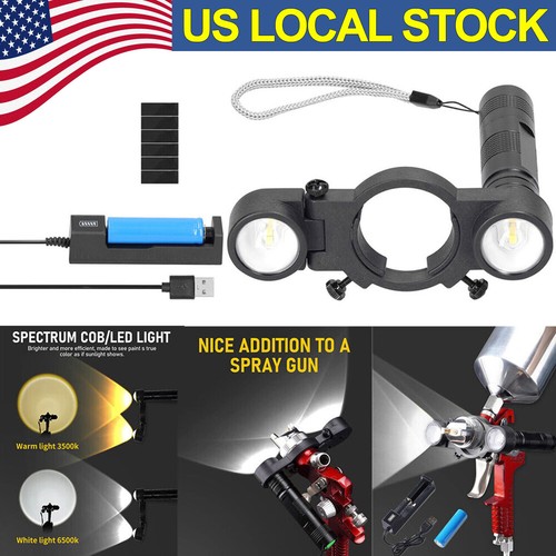 Spray Gun LED Light Adjustable Universal For All Spray Guns Night ...