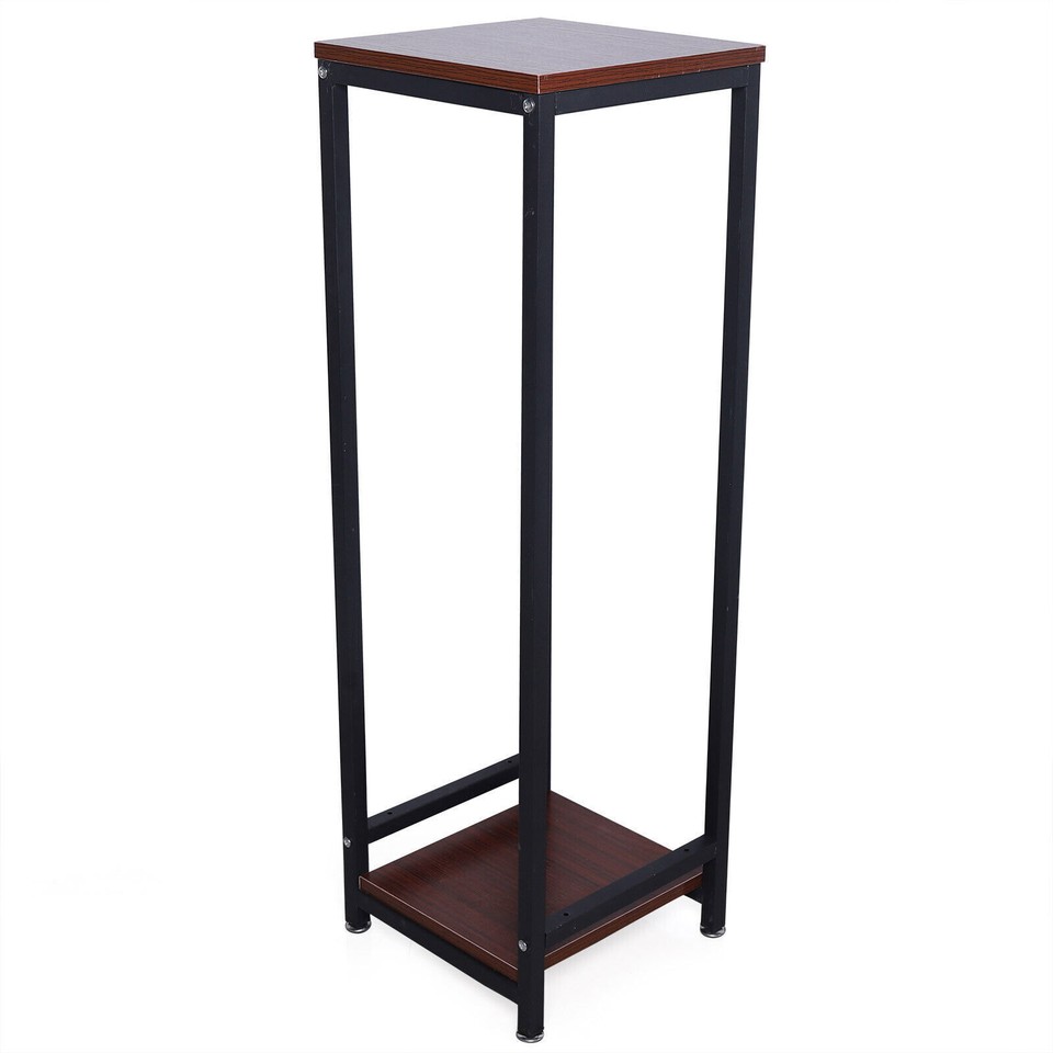 Tall Pedestal Metal Plant Stand Flower Pot Holder Indoor Outdoor Garden ...