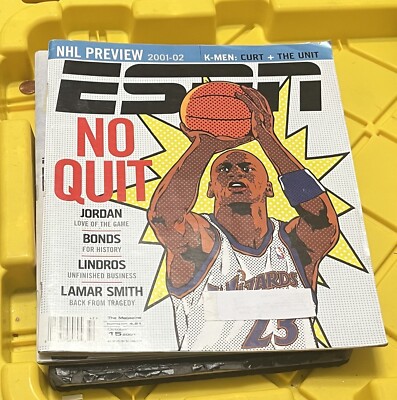 Michael Jordan ESPN The Magazine 'No Quit' October 15, 2001 | eBay