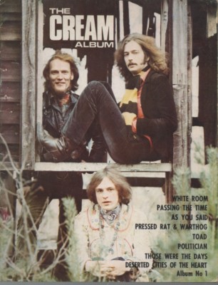 GINGER BAKER CREAM Rare 1969 Aust Only OOP Orig Sheet Music "The Cream ...