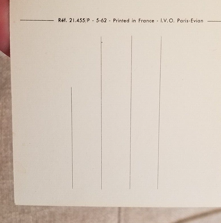 1960's POST CARD PC AIR FRANCE BOEING 707 INTERCONTINENTAL Airplane Jet ...