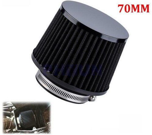 70 mm Car Cold Air Intake Filter + Rubber Adapter Universal Vehicles | eBay