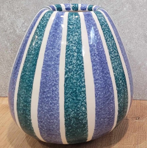 Mid Century Gouda Roma Dutch Holland ZEBRA Art Pottery Vase 1950s FREE ...