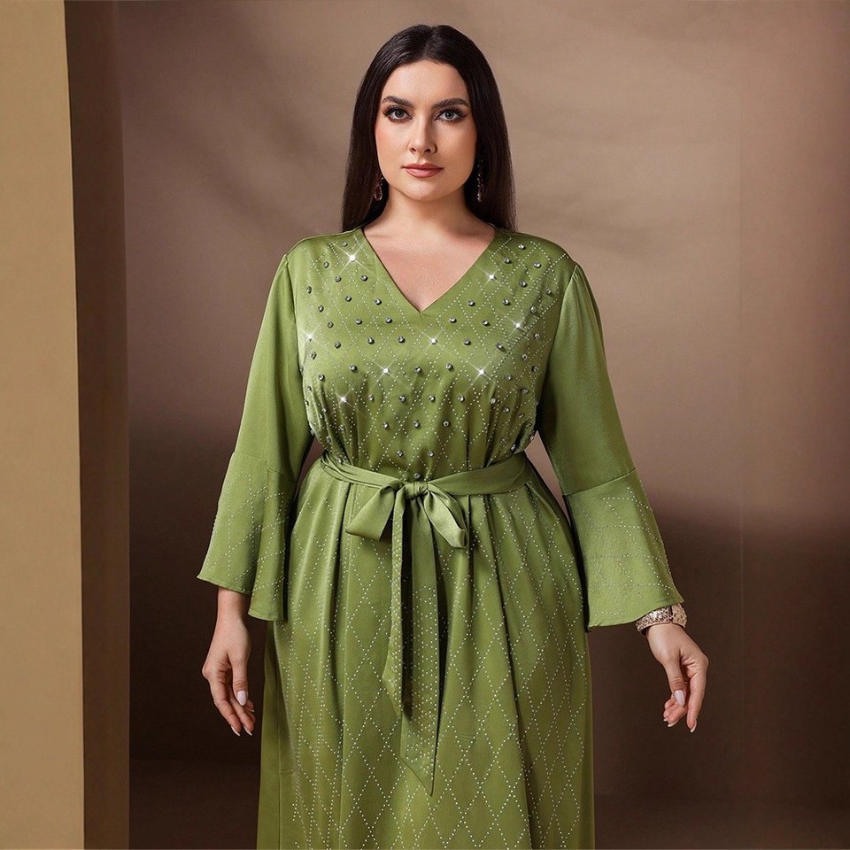 Vintage Abaya Women Muslim Long Robes Turkey Kaftan Islamic Evening ...