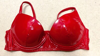 CHRISTMASS PUSH UP SHINY LATEX BRA WOMAN UNDERWEAR LINGERIE | eBay