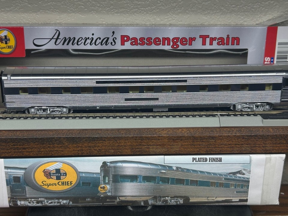 SANTA FE "SUPER CHIEF" FULL PLATED 8 CAR SET -STREAMLINE HO Scale NEW ...