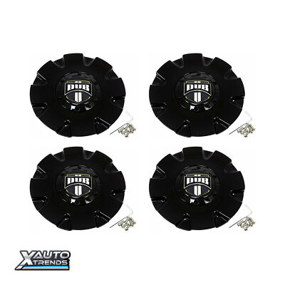 4 x Dub "Push" Wheel Center Cap-Black 16390-15B | eBay