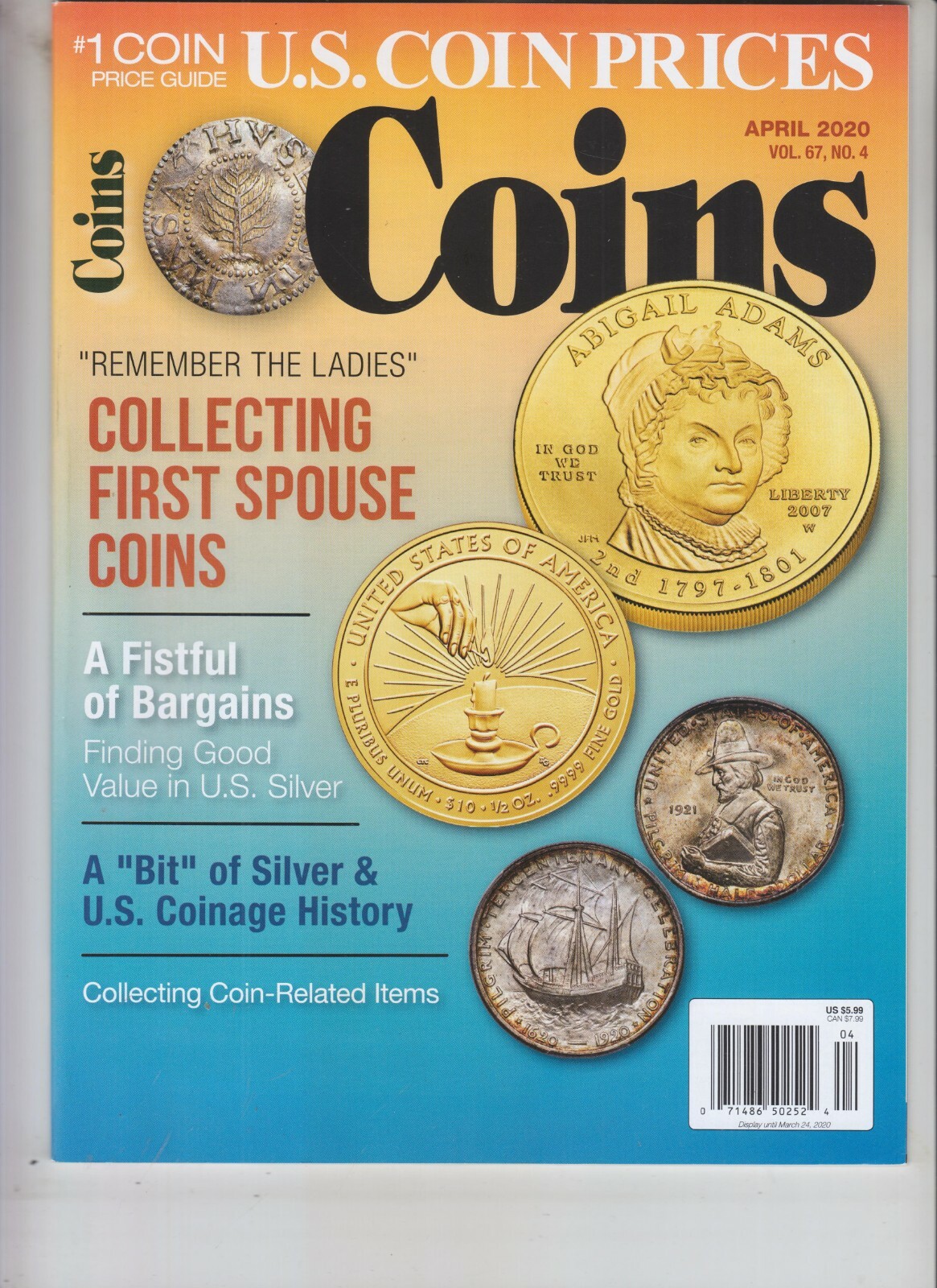 US COIN PRICES MAGAZINE APRIL 2020 COLLECTING FIRST SPOUSE COINS | eBay