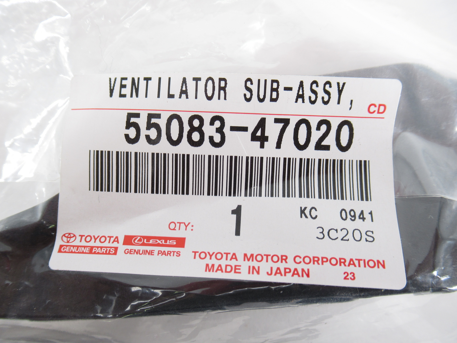 Genuine OEM Toyota 55083-47020 Passenger RH Cowl Side Cover Cap 2010 ...