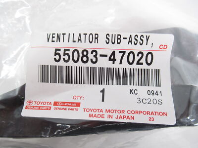 Genuine OEM Toyota 55083-47020 Passenger RH Cowl Side Cover Cap 2010 ...