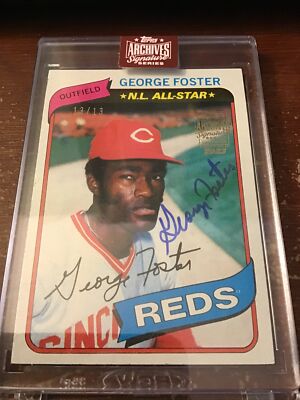 George Foster 2023 Topps Archives Signature Series Retired Players Auto ...