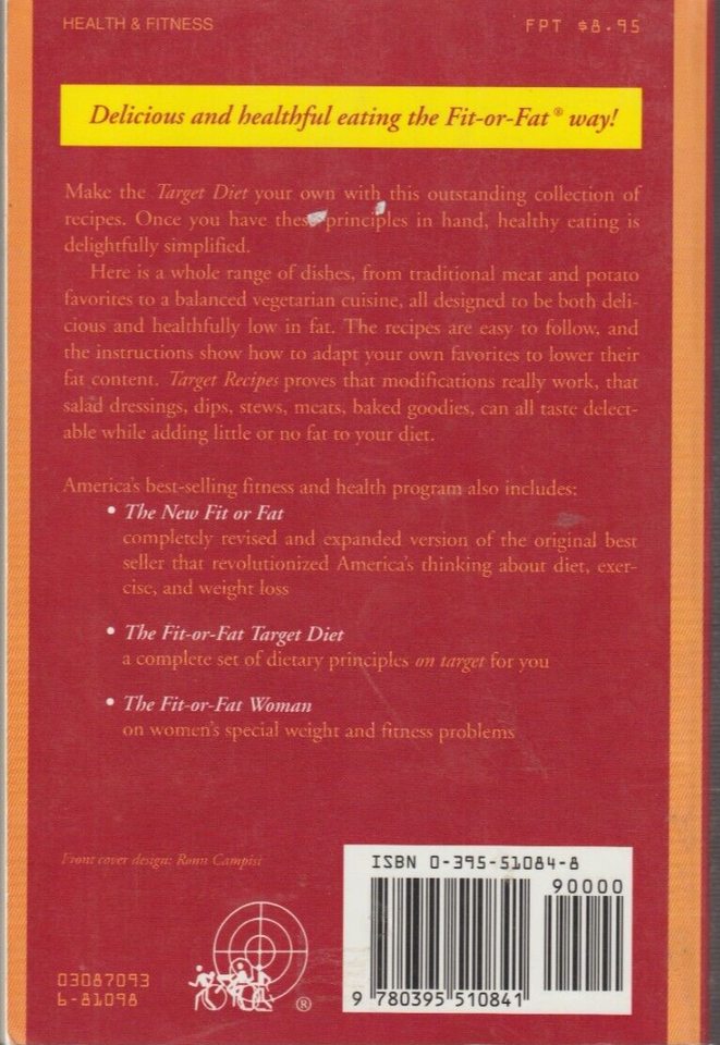 Fit or Fat Target Recipes By Bailey Covert Paperback New 9780395510841 ...