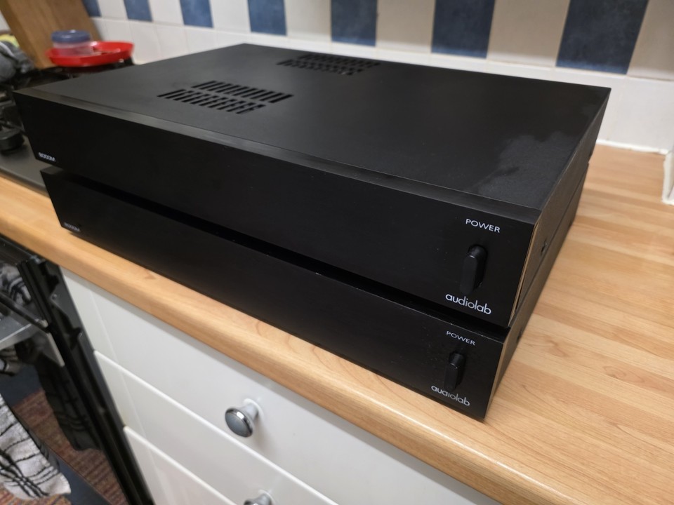 Audiolab 8000m Monobloc Power Amplifiers UK-Built Pair Tested Working ...