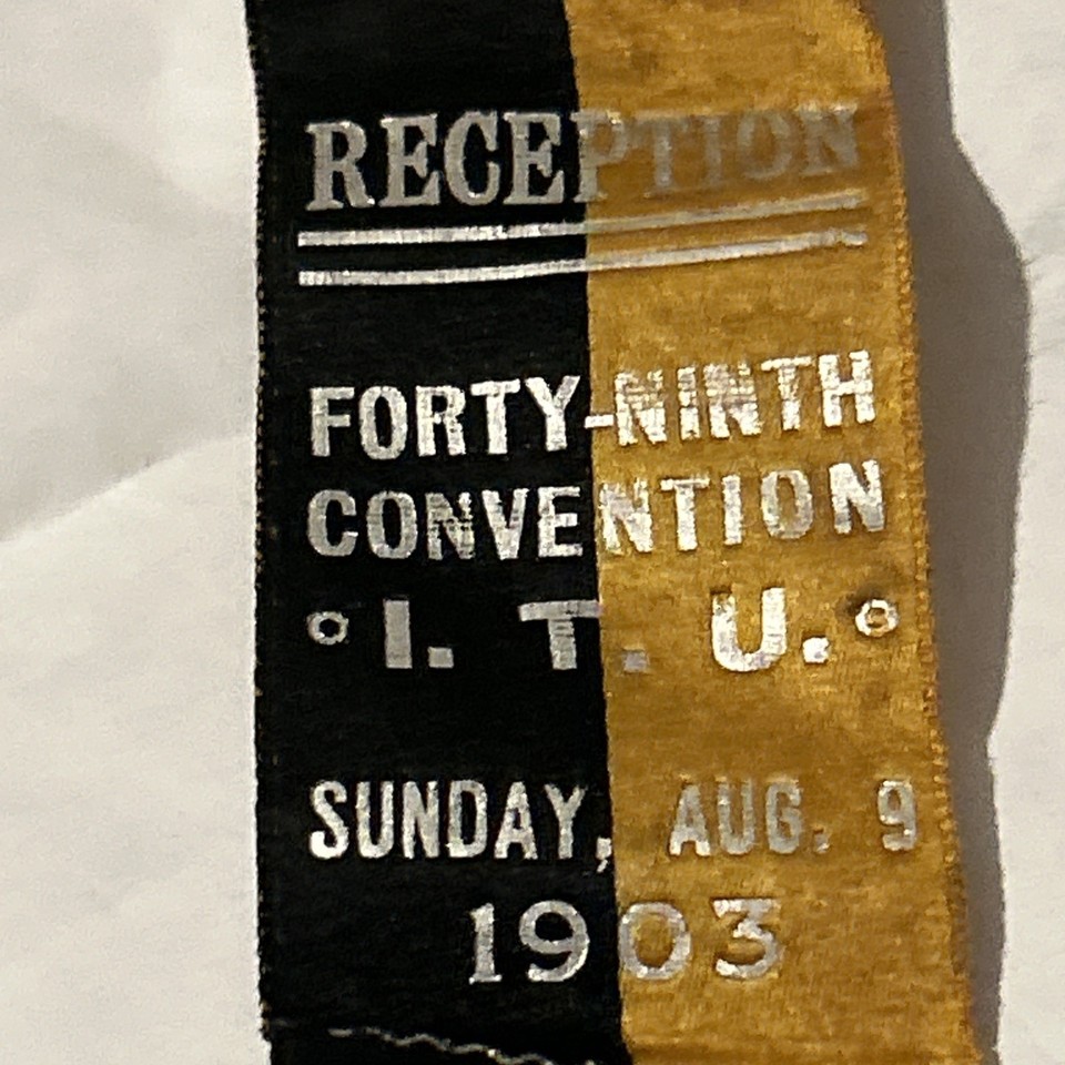 1903 49th Convention of The International Typographical Union Pin | eBay