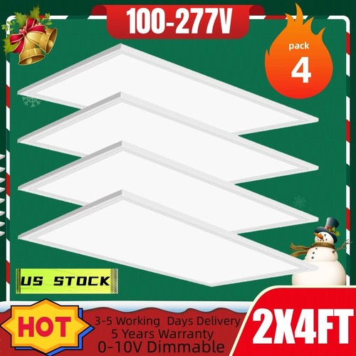 2x4 LED Ceiling Light, 75Watt Flat Ultra-Slim Dimmable Edge Lit LED ...