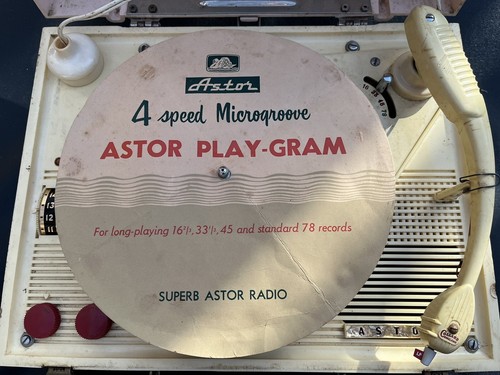 Vintage Astor Playgram Microgroove Portable Radio & Record Player ...