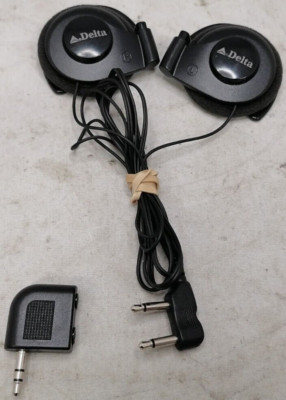 Delta Airlines Earphones with Jack Single Pronged | eBay