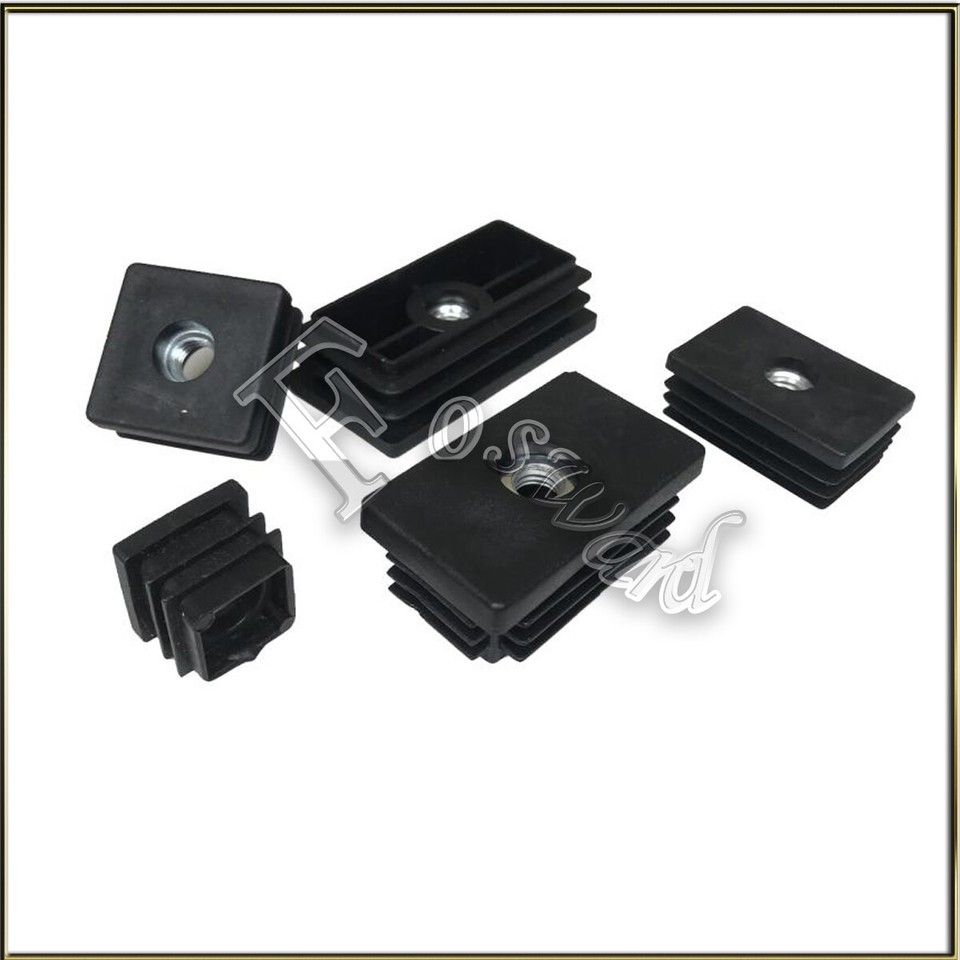 Square Plastic End Caps Blanking Plugs Box Section /Tube Inserts / M6 ...