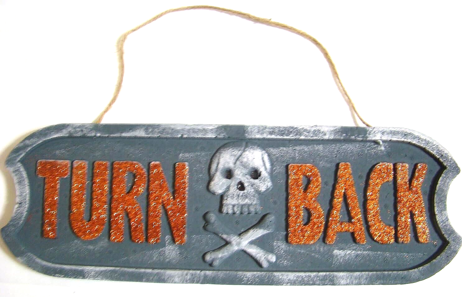 Halloween Sign - Syrofoam Turn Back with Skull N Bones | eBay
